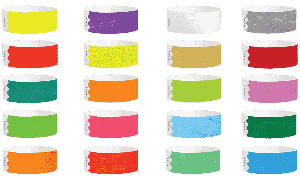 1" Paper Wristbands