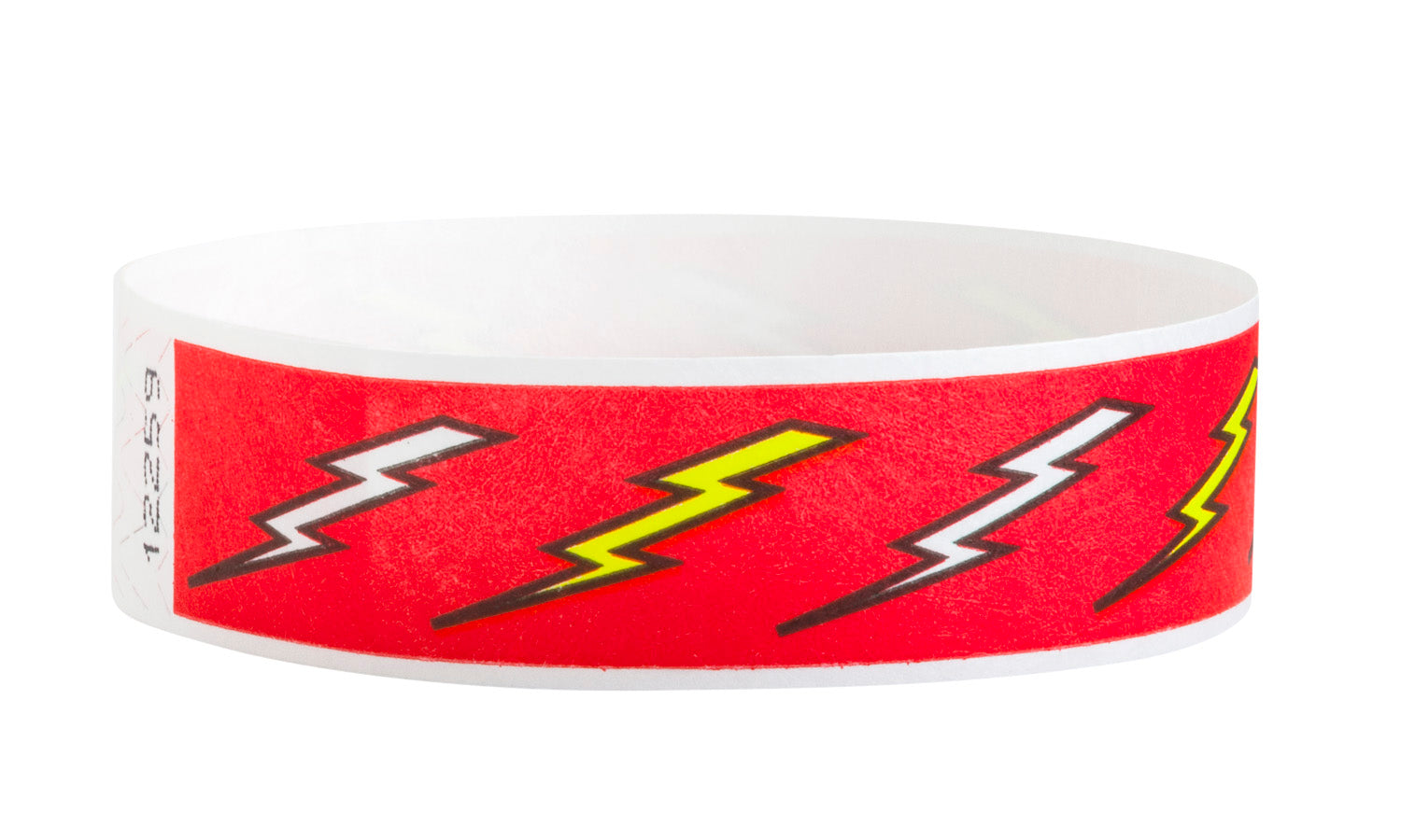 3/4" Tyvek Lightning Bolts Wristbands